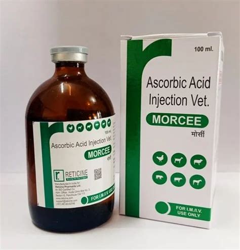Morcee Ascorbic Acid Injection Vet At Rs 296 Piece In Surat Id 2852734586912