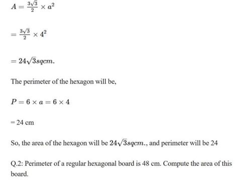 Hexagon Formula