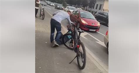 A fost prins biciclistul care a bătut un șofer pe bulevardul Constantin