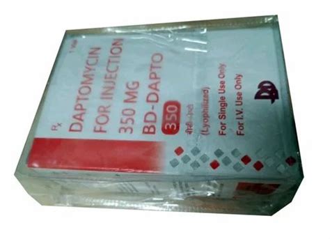Bd Dapto 350 Liquid 350mg Daptomycin Injection For Clinical Packaging Size 1 Vial At ₹ 1900