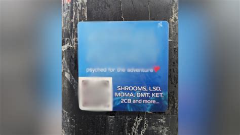 Posters Advertising Illegal Drugs For Sale Popping Up Around Calgary