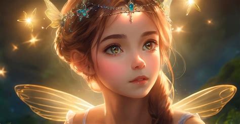 Premium Photo Beautiful Fairy Girl Generative Ai