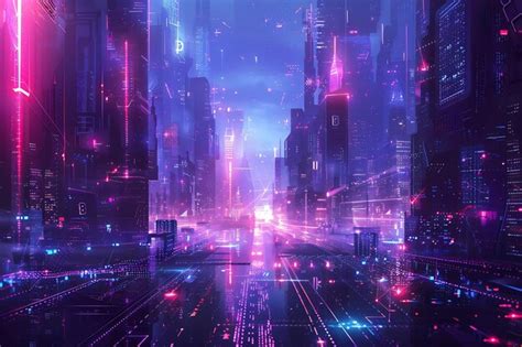 Premium Photo Futuristic Wallpaper With Bitcoin Embedded In A High Tech Ci Crypto Art Concept