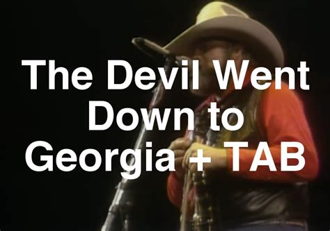 The Devil Went Down To Georgia The Charlie Daniels Band Guitar Lesson With Tab Spytunes Lessons