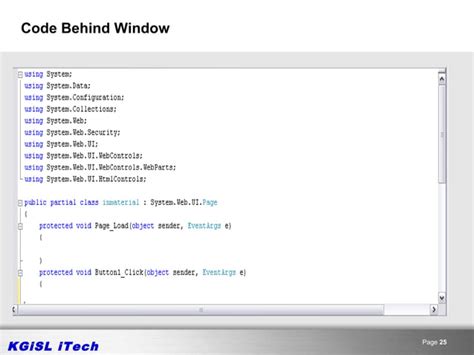 dotnet introduction ppt