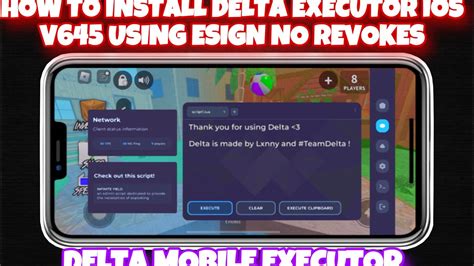 How To Install And Get Delta Executor IOS V Using Esign No Revokes Best Roblox Mobile