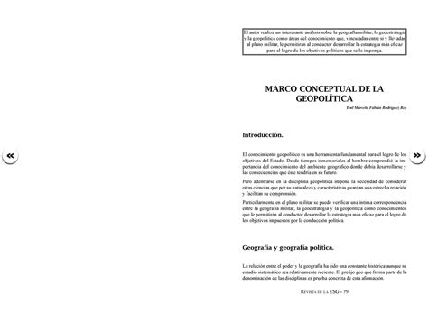 23 Marco Conceptual De Geopolitica Marco Conceptual De La