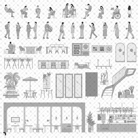 Cad Monochrome Collaborative Workspace Section Toffu Co