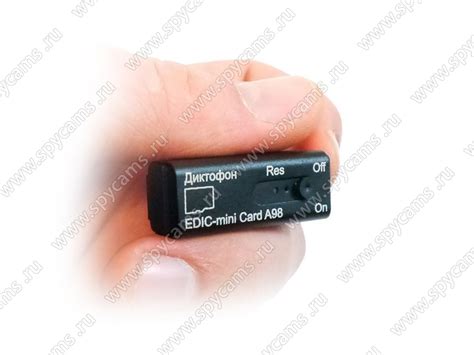 Миниатюрный диктофон Edic-mini A98 CARD с записью на карту памяти ...