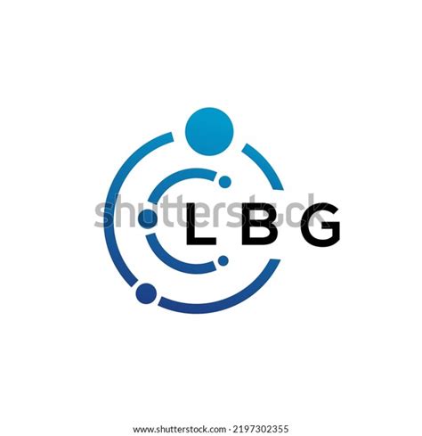 Lbg Letter Technology Logo Design On Stock Vector Royalty Free