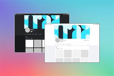 Premium Vector Free Vector Facebook Web Interface With Minimalist Design