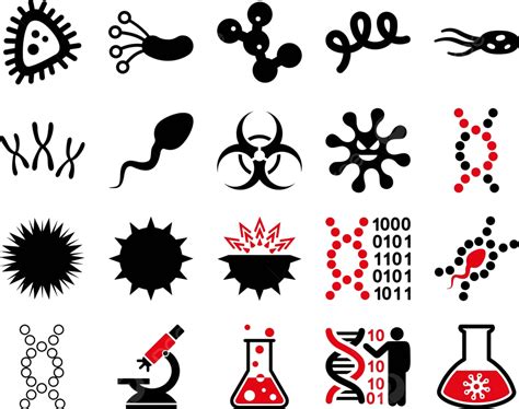 Medical Bicolor Icons Germ Microscope Medical Vector Germ Microscope