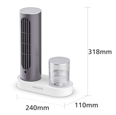 Philips Electric Fan Humidification Spray Office Mute Home Small Desktop Fan Tower Fan 4k Hidden