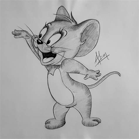 Jerry Pencil Sketch Tom And Jerry Sketches Cute Drawings Tom And