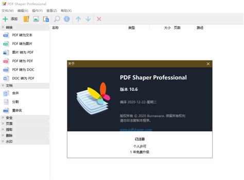 PDF Shaper Pro 中文版可轻松拆分合并加水印签名优化转换加密和解密PDF文档 值品