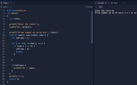 Day 49 Of 100daysofcode C Program To Generate Prime Numbers Ishika