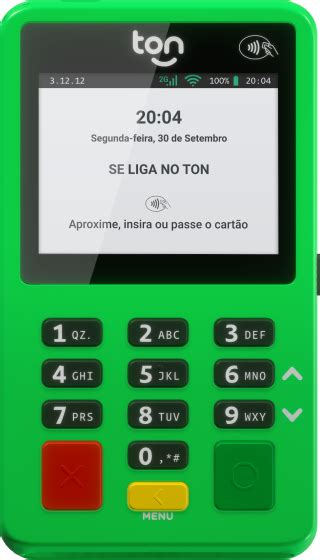 Catálogo Ton Maquininha de cartão cartão pré pago conta digital para