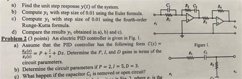 Solved Problem Points An Electric PID Controller Is Chegg
