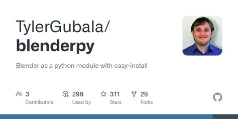 GitHub TylerGubala Blenderpy Blender As A Python Module With Easy