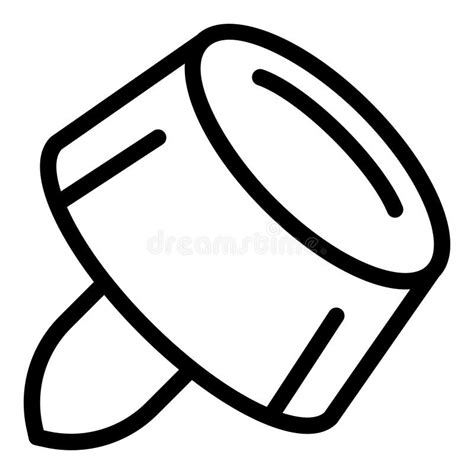 Pushpin Board Organizer Icon Outline Vector Fastening Reminder Tool