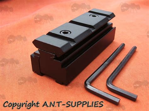 11mm Tri Rail Dovetail To 20mm Weaver Rifle Scope Rail Adapter Airgun To Weaver