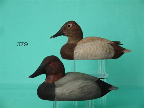 One Third Size Canvasbacks A G Evans Auction