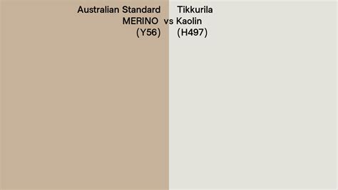 Australian Standard MERINO Y56 Vs Tikkurila Kaolin H497 Side By Side Comparison