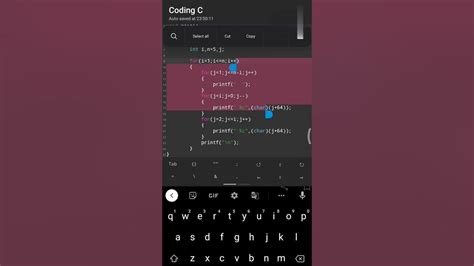 C Language Program Pattern Program In C Language C Programming
