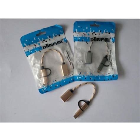 Jual Otg Cable Kabel Otg Micro Type C In Usb Diinami Shopee Indonesia