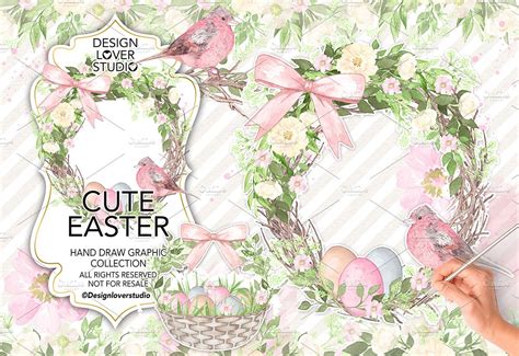 Watercolor Cute Easter Design Illustrations ~ Creative Market