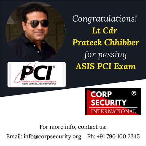Siva Rp Csm® Css® Csi® Cbcs® On Linkedin Asis Certifiedprofessional Pci