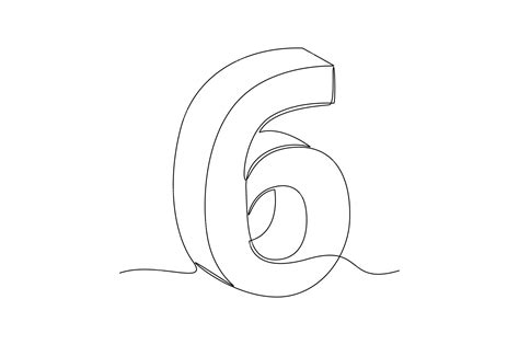 Premium Vector One Continuous Line Drawing Of Bricks With Numbers Numeral Cube Concept Doodle