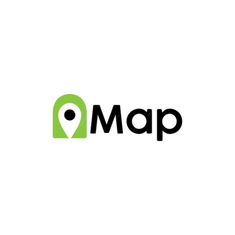 Mapear O Vetor De ícone Do Logotipo Isolado Com Ilustração De Pino Ou