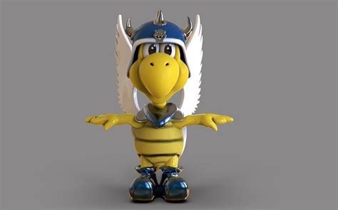 3d Model Blue Shell Koopa Troopa Vr Ar Low Poly Cgtrader