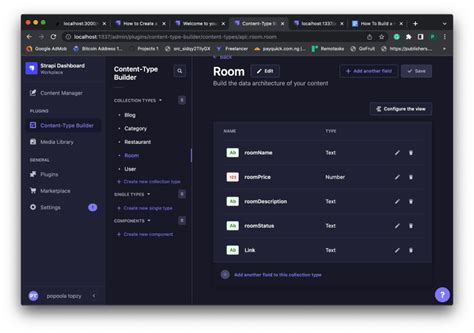 how to build a hotel management app using strapi and next js dev community