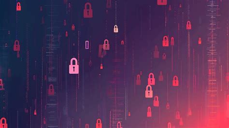 Binary Code With Padlocks Background Premium Ai Generated Image