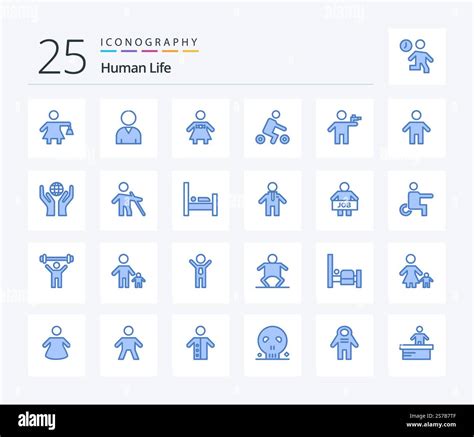 Human 25 Blue Color Icon Pack Including Dad Killer Bicycle Gunner Human 25 Blue Color Icon Pack Including Dad Killer Bicycle Gunner