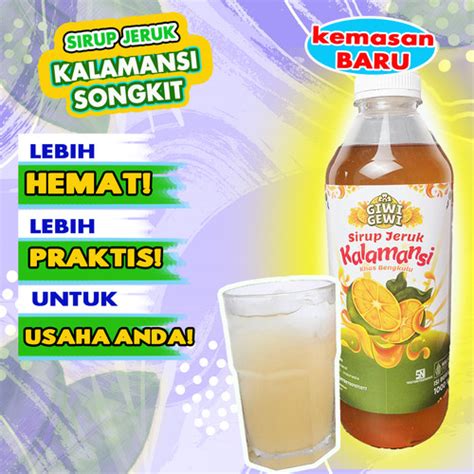 Jual Sirup Jeruk Bengkulu Kalamansi Jeruk Kunci 1 Liter Kirim Dari