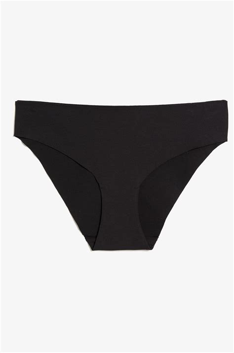 Culotte En Coton Sans Couture Invisible Noir Etam
