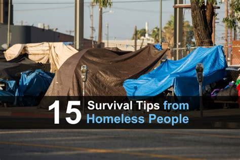 15 Survival Tips From Homeless People