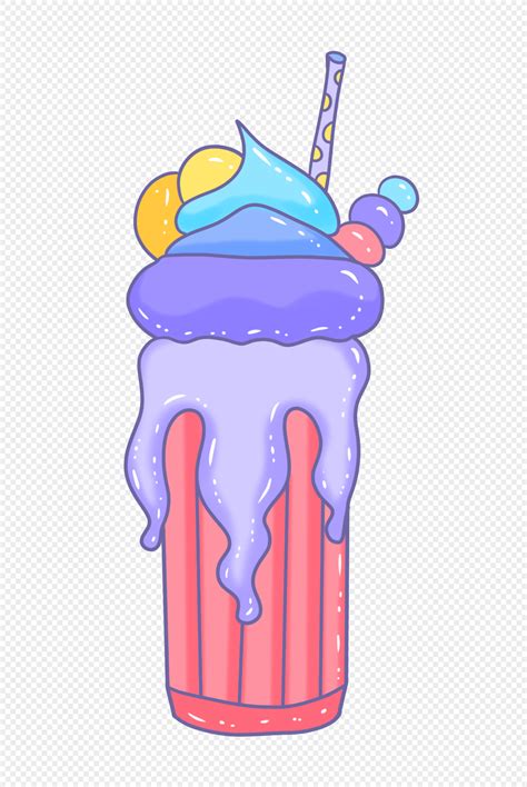 착색 된 아이스크림 Png 일러스트 무료 다운로드 Lovepik