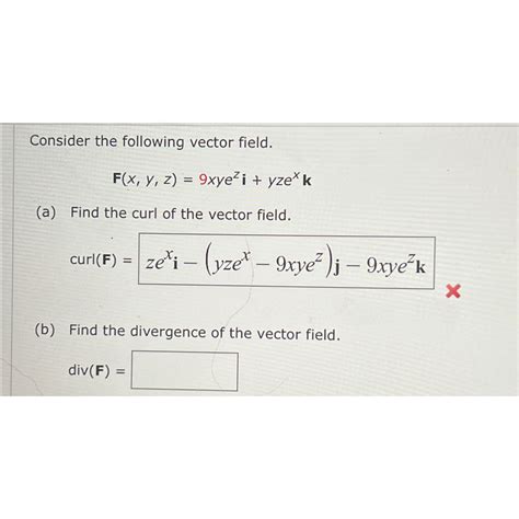 Solved Consider The Following Vector