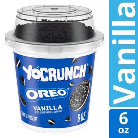 Yocrunch Vanilla With Oreo Low Fat Yogurt Cup 6 Fl Oz Frys Food Stores