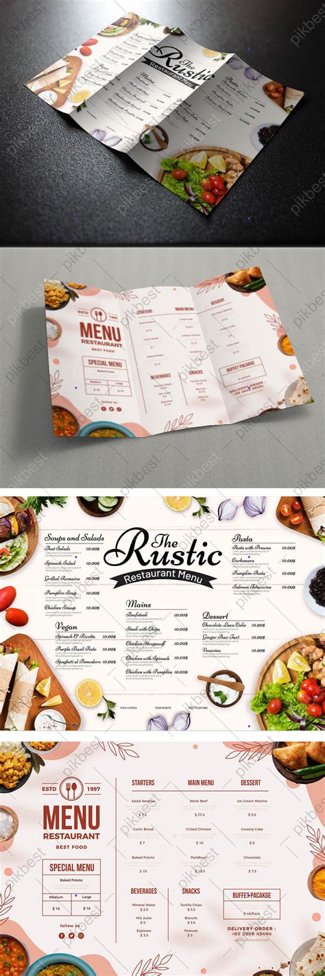 우아한 메뉴 디자인 템플릿 Png Eps 무료 다운로드 Pikbest