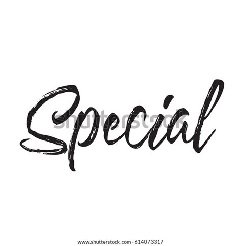 Special Text Design Vector Calligraphy Typography 스톡 벡터 로열티 프리 614073317 Shutterstock