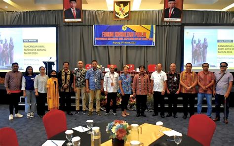 Pj Wali Kota Kupang Buka Forum Konsultasi Publik RKPD Tahun 2024