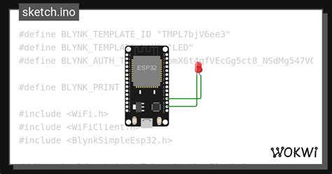 Led1 Wokwi Esp32 Stm32 Arduino Simulator