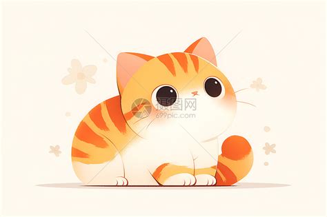 趴着的小猫插画图片下载 正版图片601262242 摄图网