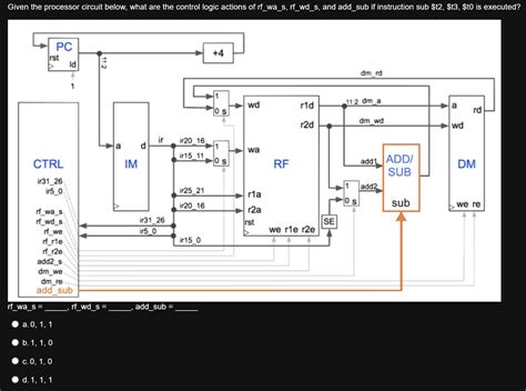 Solved Given The Processor Circuit Below What Are The Chegg