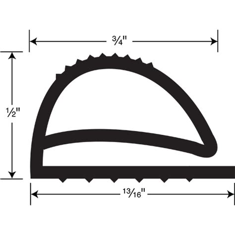 Compression Gasket Black 8 Length Breakaway Enterprises